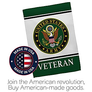 USA Decoration Army Veteran Garden Flag Armed Forces Rangers United State American Military Retire Official House Decoration Banner Small Yard Gift Double-Sided, 13"x 18.5", Made in USA