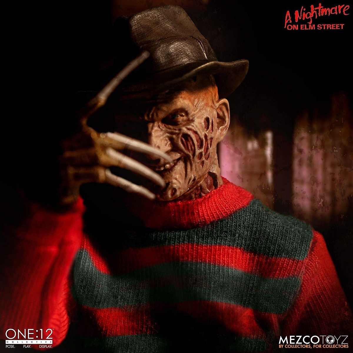 Mezco One: 12 Collective: A Nightmare On Elm Street: Freddy Krueger Action Figure, Multicolor