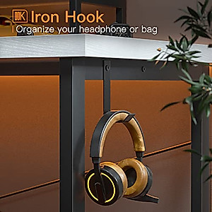 ODK L Shaped Desk, 59" Computer Corner Desk, Gaming Desk, Home Office Writing Desk with Monitor Shelf, Space-Saving Workstation Desk, Modern Simple Wooden Desk, Easy to Assemble, White