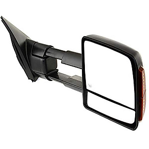 Garage-Pro Mirror Compatible with 2007-2021 Toyota Tundra Towing Mirror, Passenger Side, Heated, Power Glass, Blind Spot Glass, In-housing Signal Light