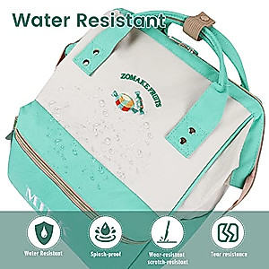 ZOMAKE 15.6 Inch Travel Laptop Backpack for Women Men - Anti Theft Water Resistant Bag Daypack - Computer Bag Business Work Cute Backpacks(Candy)