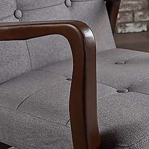 Christopher Knight Home Brayden Fabric Club Chair, Grey