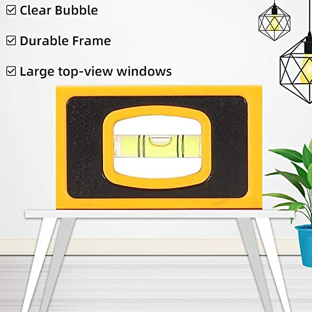 OLI 24-Inch Foldable Level Measuring Tool with 45°/90°/180° Bubbles