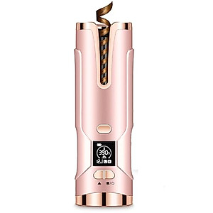 Upgraded Automatic Curling Iron, Cordless Auto Hair Curler with 6 Temps & Timers, Rechargeable & Portable Rotating Curling Wand Styling Tool, Built-in 5000mAh Battery
