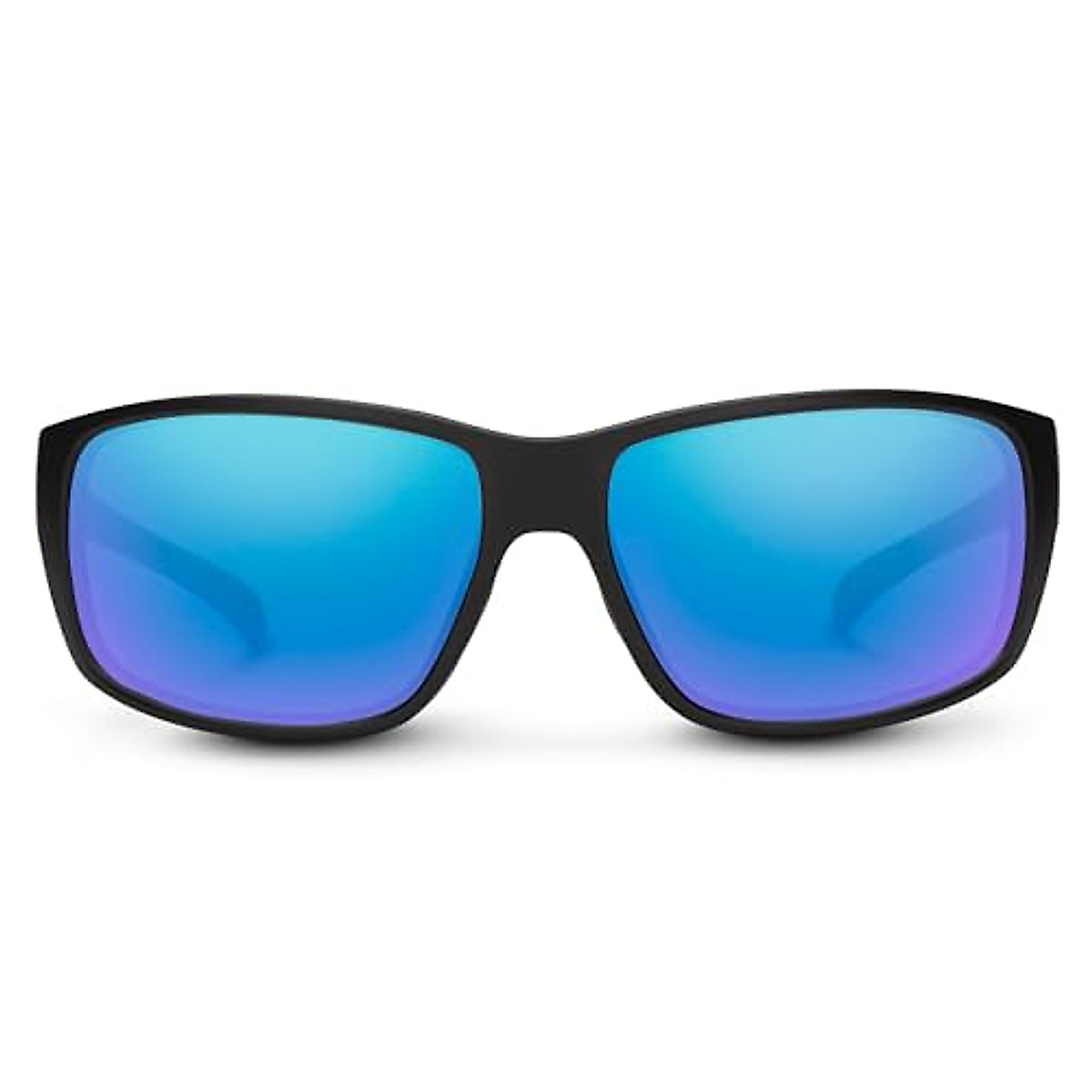Suncloud Milestone Polarized Sunglasses – 100% UV Protection – Comfortable Fit, Trendy Design – for Men & Women – Matte Black + Polarized Blue Mirror Lenses