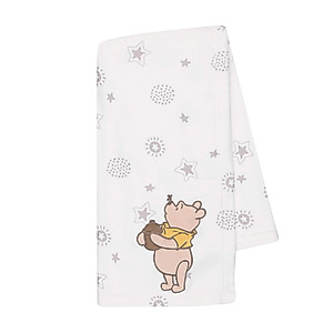 Lambs & Ivy Disney Baby Winnie The Pooh Cream Fleece Appliqued Baby Blanket