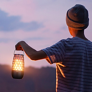 IXTECH Outdoor Bluetooth Speakers, Waterproof Portable Bluetooth Speaker Wireless with Lights, Outdoor Gifts for Dads Mom, Multi-Sync Wireless Connection, Lantern Speakers Mountable, 2 Pack