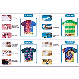 Tie Dye Kit, Tie Dye kit for Kids, 18 Bottles 36 Packets Dye, One-Step Fabric Dye Art Party Set, DIY Gift, Textile, T-Shirt, Canvas for Adults, Women, Men, Artist, Kids(18 Colors)