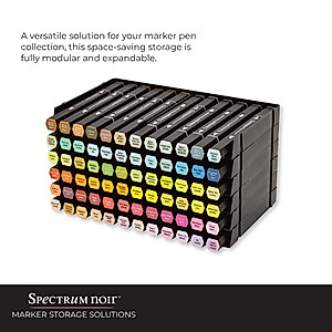Crafter's Companion SPECN-6 Spectrum Noir Marker Storage Trays, 6/Pack,Black