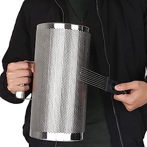 12" x 6" Stainless Steel Guiro Instrument Latin Percussion Metal Guiro Shaker with Scraper Percussion Instrument