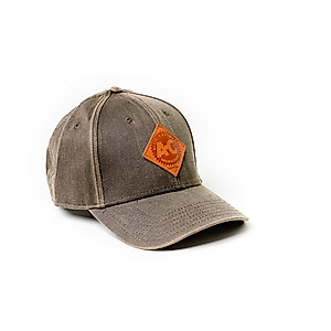 RITTRO Vintage Allis Chalmers Logo Hat, Leather Emblem, Oil Distressed