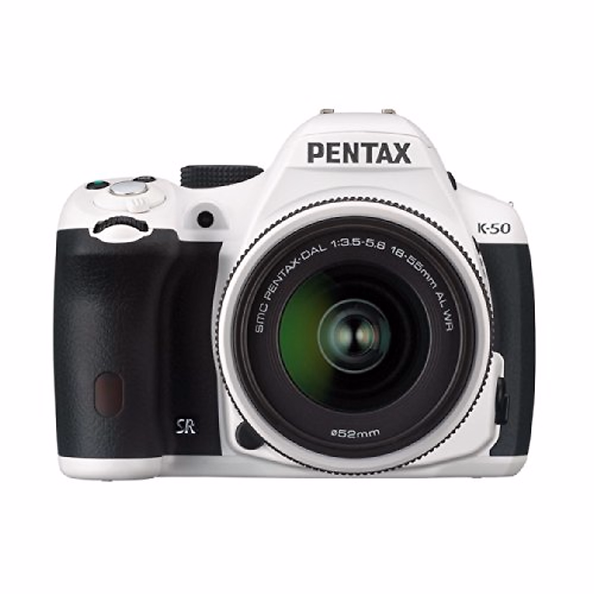 Pentax K-50 16MP Digital SLR Camera Kit with DA L 18-55mm WR f3.5-5.6 Lens (White)