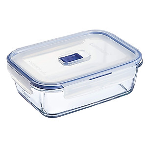 Luminarc Pure Box Active Food Rectangle 5.1 Cup, Storage Container Set, 6 Piece, Clear