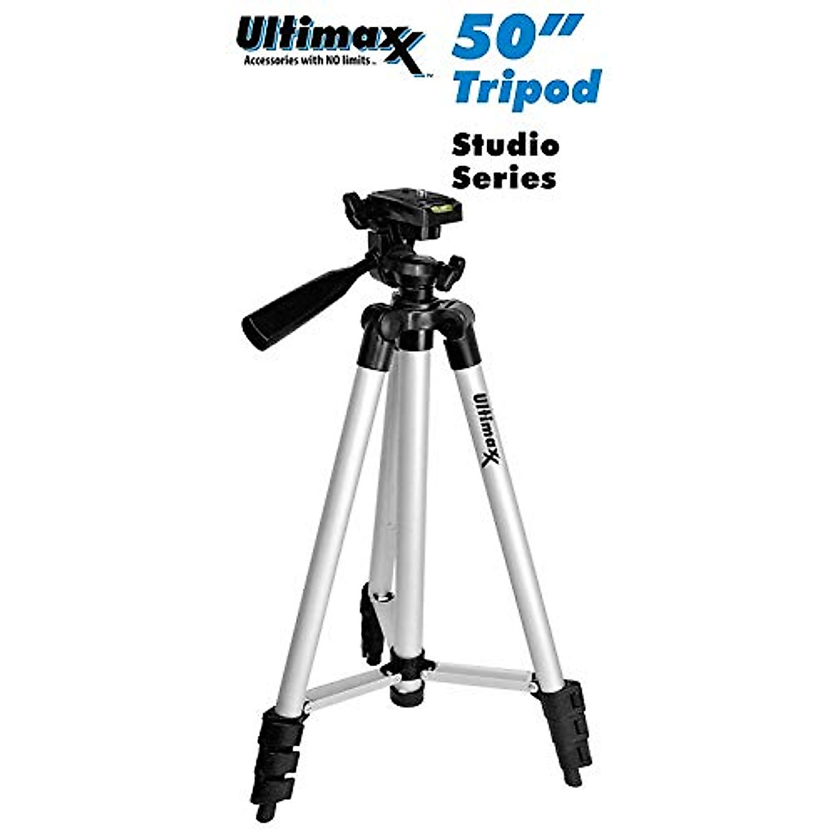 Ultimaxx 50" Inch Lightweight Portable Camera Tripod Stand with Carrying Bag for Sony, Nikon, Canon, Olympus, Pentax, Panasonic, Samsung Cameras and Camcorders