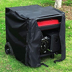 Generator Cover Heavy Duty Waterproof Mayhour Outdoor Universal Fit UV Rain Shelter Durable Generator Covers Box Portable All Weather Protection 5000-10,000 Watt Extra Large Black (26x20x20in)