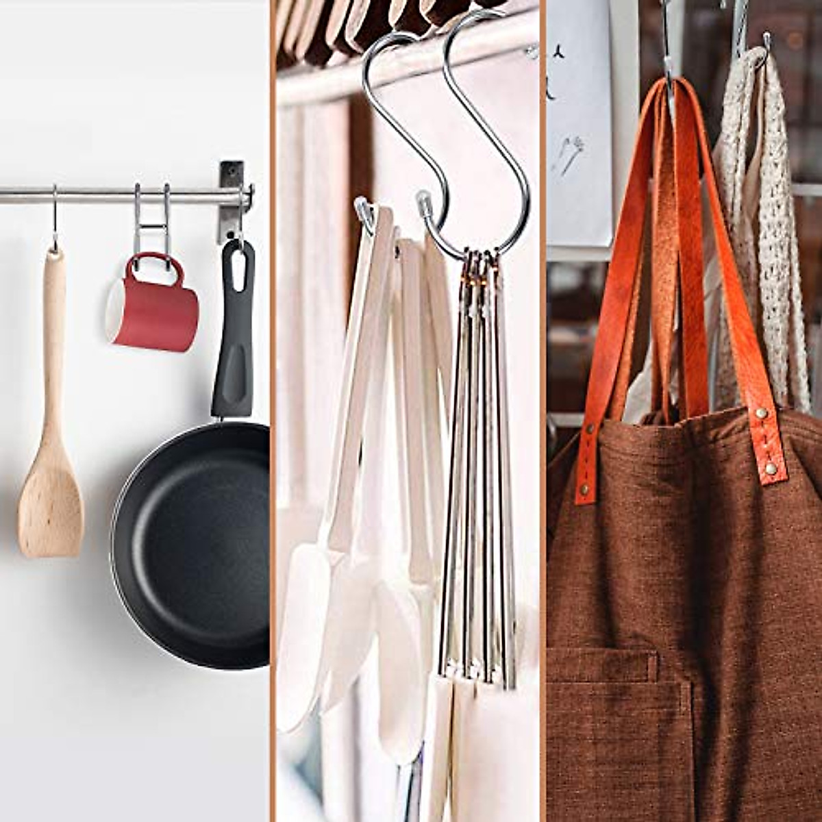 Shower Hooks Set Kamtop 3 PCS Shower Door Hooks Double Towel Rack 2PCS Single Door Hook Over Door Hooks for Bathroom Frameless Glass Shower Door Towel Hooks Shower Squeegee Hooks