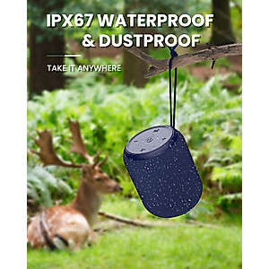 NOTABRICK Bluetooth Speakers,Portable Wireless Speaker with 15W Stereo Sound, Active Extra Bass, IPX6 Waterproof Shower Speaker, TWS, Portable Speaker for Party Beach Camping