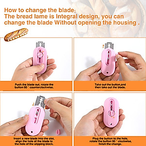 TAWPYA Bread Lame Sourdough Scoring Tool Baking Supplies,Quick Refill Blade Bread Cutter/Knife for Homemade Bread