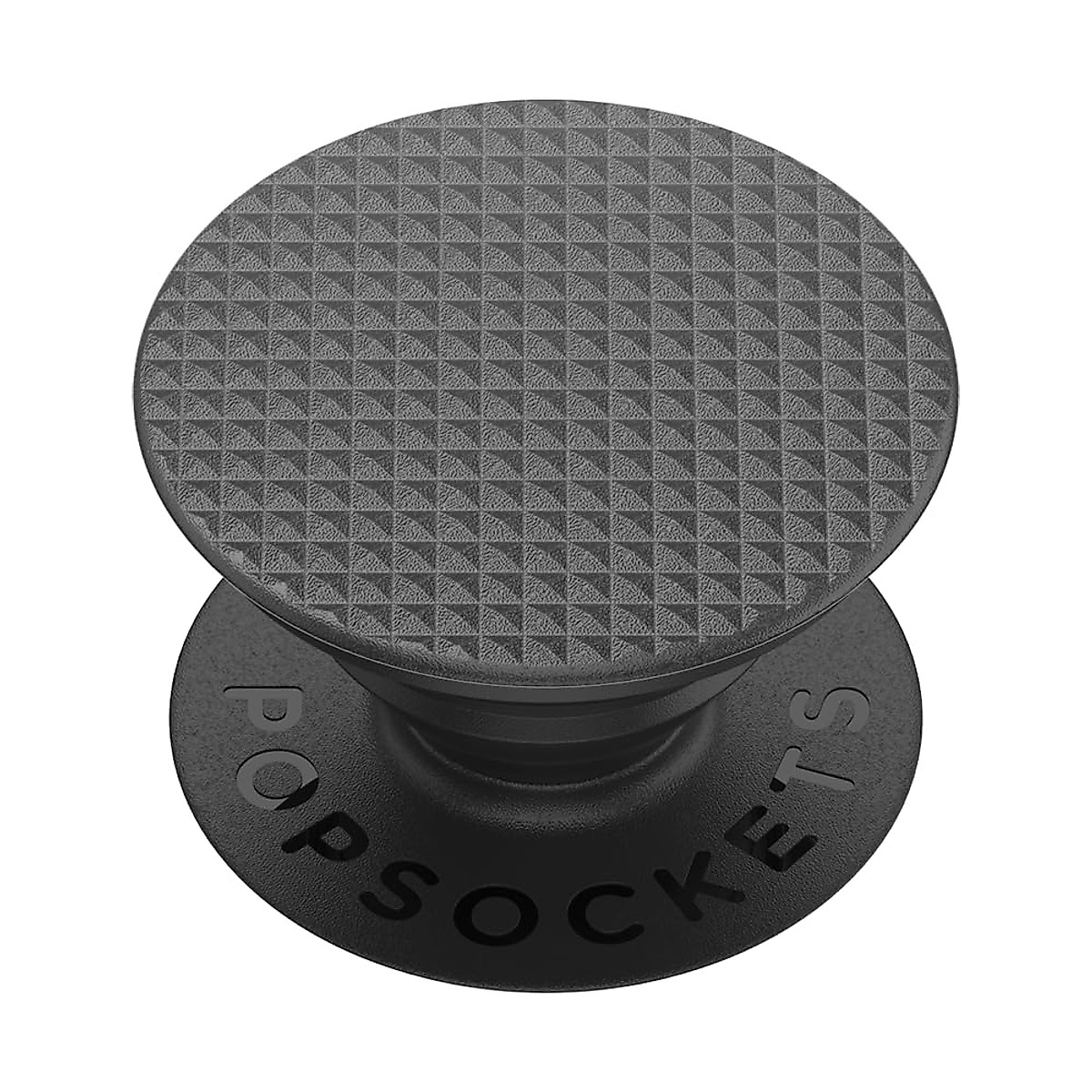 PopSockets Phone Grip with Expanding Kickstand, Simple PopGrip - Knurled Black