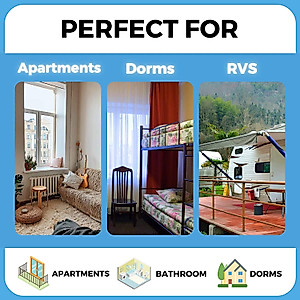 Portable Twin Tub Mini Washing Machine w/Spin and Dryer Function, Compact Design for College Dorms, Apartment, RV’s. Mini laundry Barrel Washer for Baby Clothes, Underwear, Delicates and More-Blue