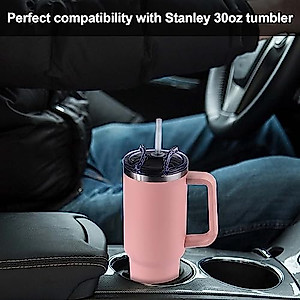 AIERSA 2Pcs Lid Replacement for Stanley Quencher Cup 30 oz Tumbler with Handle, Flip Spill Stopper Lid, Spillproof, Dustproof for Stanley Cup Accessories