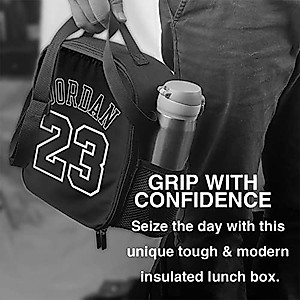 Auqizbx Basketball Number 23 Jordan Unisex Men Women Lunch Bag Lunch Box Across Heat Retaining Portable Tote Bags