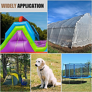 Reginary 24 Pcs 12 Inch Ground Anchors Screw in Tent Stakes Heavy Duty Trampoline Anchors High Wind for Camping Canopy Carport Sheds Beach Sand Stakes Metal Swing Set (Black)