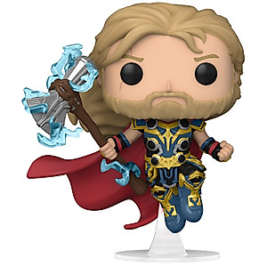 Funko POP Marvel: Marvel Studios' Thor: Love and Thunder- Thor and Mighty Thor, Figures Stand 3.75" Tall, Each Figure Comes Individually Packaged