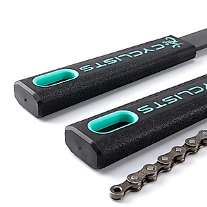 cyclists Cassette Removal Tool Sets - Chain Whip & Lock Ring Tool for Shimano HG Cassette/Freewheel Install Removal MTB Road Bike 7 8 9 10 11 Speed (Black)