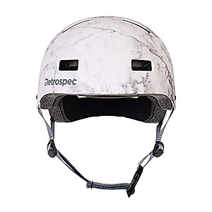 Retrospec Dakota Bicycle / Skateboard Helmet for Adults - Commuter, Bike, Skate, Scooter, Longboard & Incline Skating - Impact Resistant & Premium Ventilation- Matte Marble