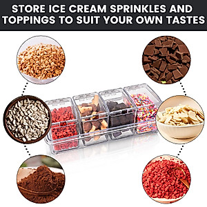 Ninja Creami Food Storage Containe, Airtight Food Storage Container Set,Acrylic Kitchen and Pantry Organization Canisters for Salted Nuts,Sugar,Chocolate Candy for ninja creami accessories