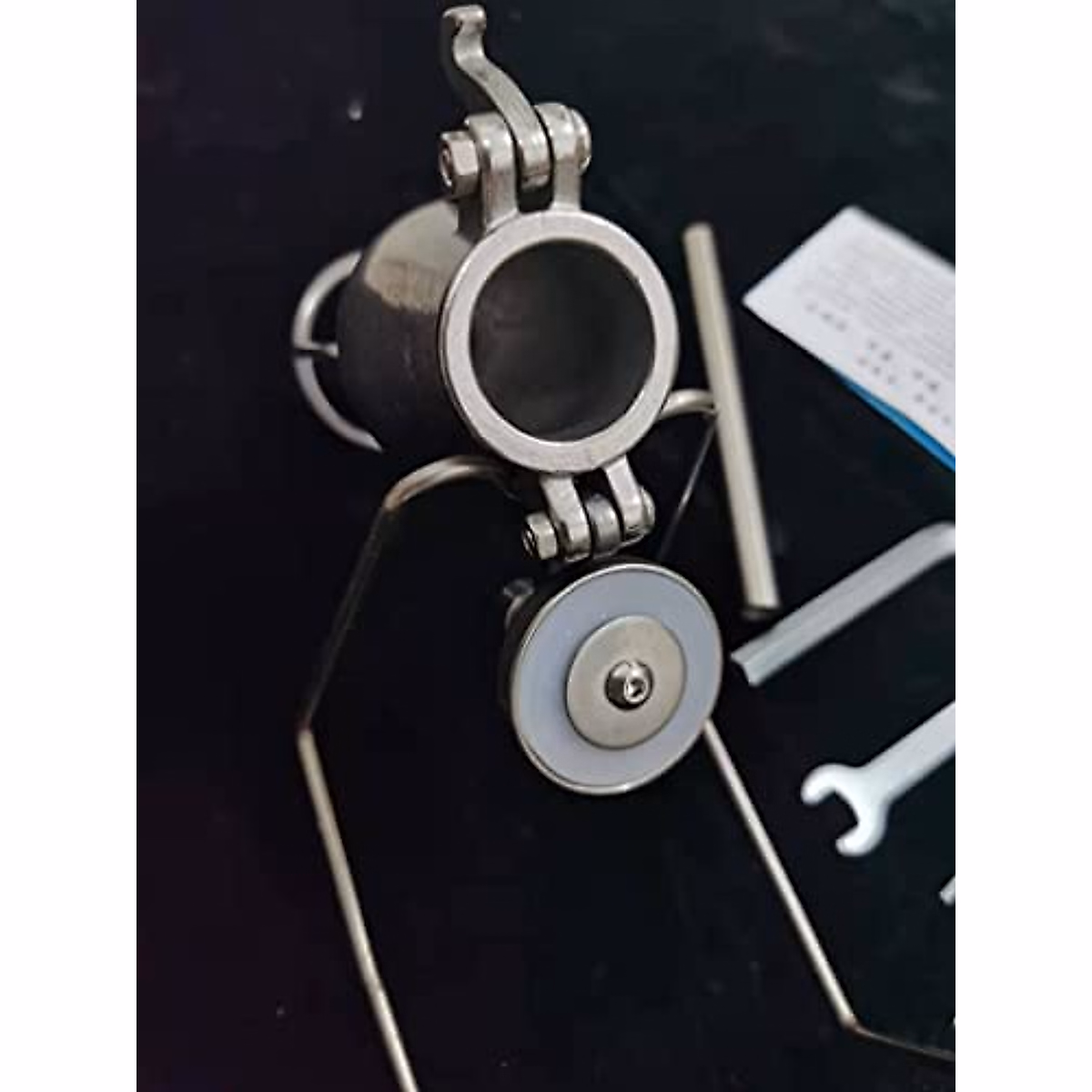 High Pressure Popcorn Maker Machine Mini Stainless Steel Professional Roasting Popcorn Machine Manual Crank Handle Gas Heating Slow Boost with Pressure Gauge for Family Gatherings Study Party Fun