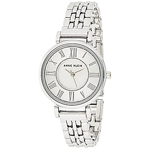 Anne Klein Women's AK/2159SVSV Silver-Tone Bracelet Watch
