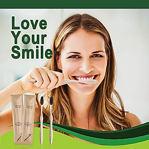 HQSLsund 20 Pack Disposable Toothbrushes Individually Wrapped, Travel Toothbrushes Bulk, Medium Soft Bristle Toothbrushes Bulk for Hotel, Airbnb, Travel, Homeless