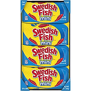 SWEDISH FISH Mini Soft & Chewy Candy, Easter Candy, 24 - 2 oz Bags