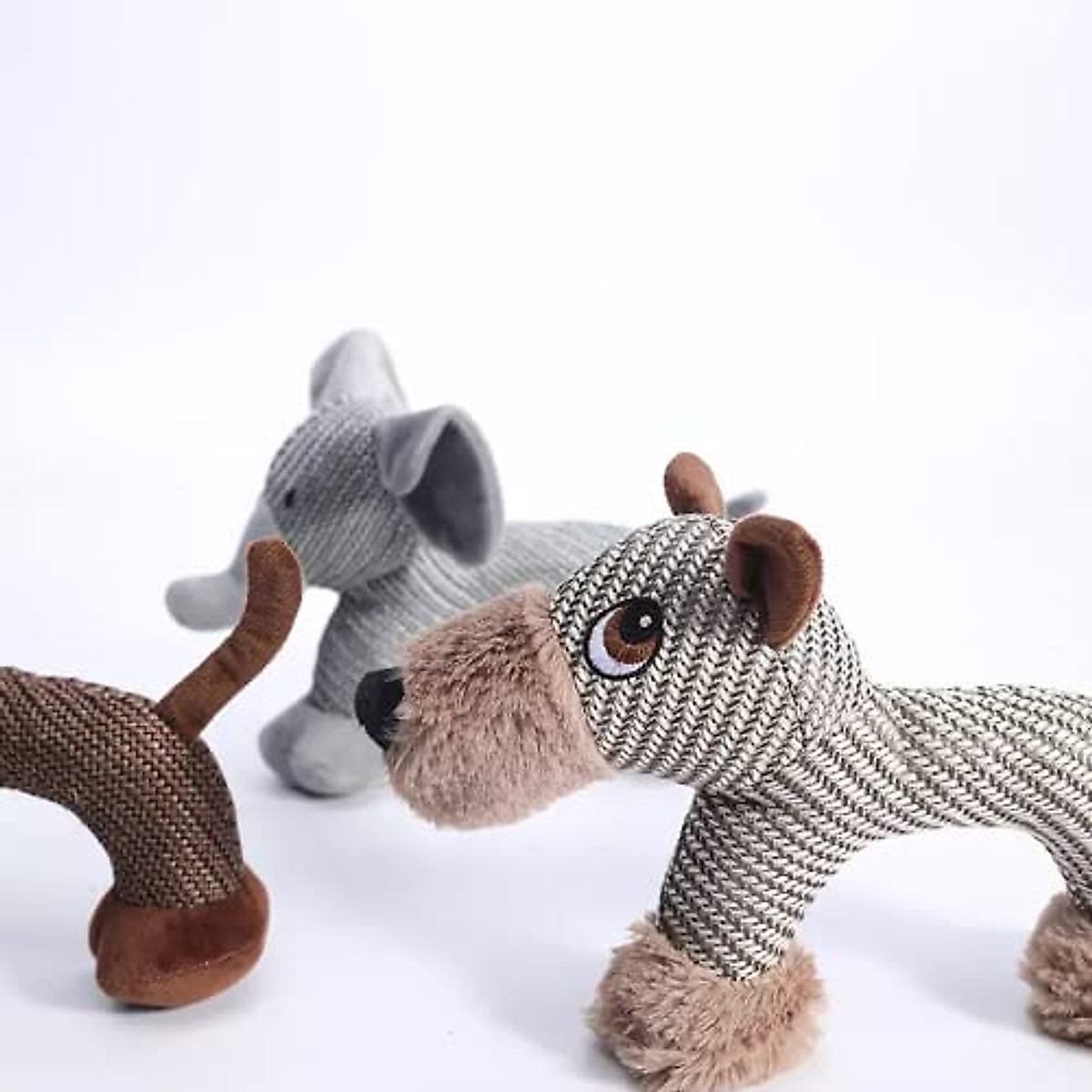 Dog Plush Toy, Squeaky Dog Toy Quality & Beautiful Design, Durable Dog Toy for Small, Medium Size, Dog Chew Toy for Puppy, Cat Toy (Elephant)