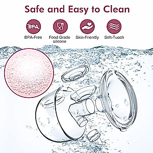 NaNaLazy Wearable Breast Pump Hands Free of Longer Battery Life & LED Display, Portable Electric Breast Pump with 3 Modes & 9 Levels & Low Noise, 24 mm Flange, 2 Pcs White