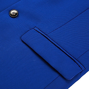 KUDORO Men's Sport Coats & Blazers Slim Fit Suit Jacket for Men Two Button Sport Coat for Wedding Casual RoyalBlue