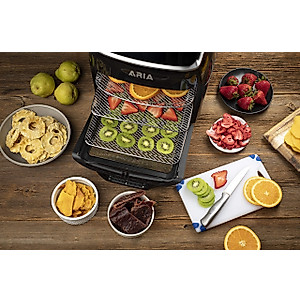 Aria Air Fryers AAO-890 10Qt Air Fryer Oven, Premium Black