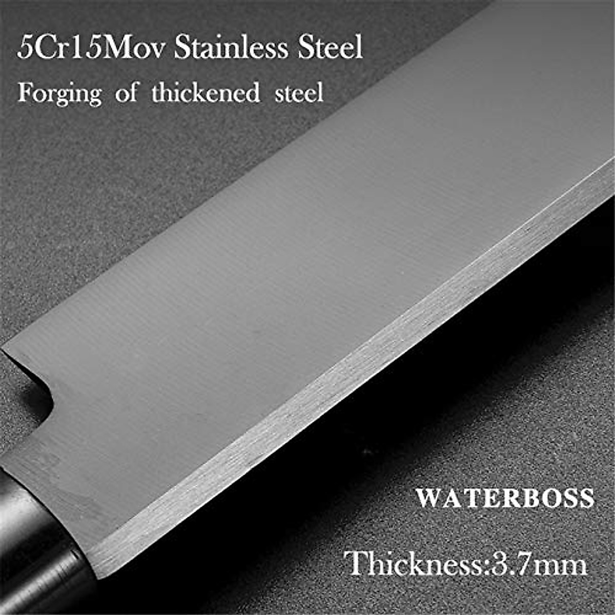 Waterboss,Japanese Yanagi Kiritsuke Sushi Sashimi Chef Knife Salmon Knife Slicer Razor Sharp Sashimi Watermelon Knives, 5Cr15mov Stainless Steel Sashimi Yanagiba Knife, Maple Handle, 10.6 inch (270mm)