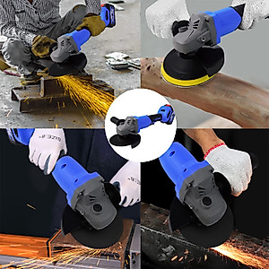 Angle Grinder Tool Grinders Power Tools, 10000 RPM Electric Brushless Grinder with Removeable Handle, 6Ah Lithium Ion Battery Grinder & Charger, Cutting Grinding Wheels, Polishing Discs, Storage Bag