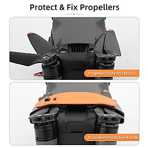 Mavic 3 Pro Prop Holder Propeller Fixator Stabilizer Bottom Cover Protector For DJI Mavic 3/3 Pro / 3 Classic Drone (Black)