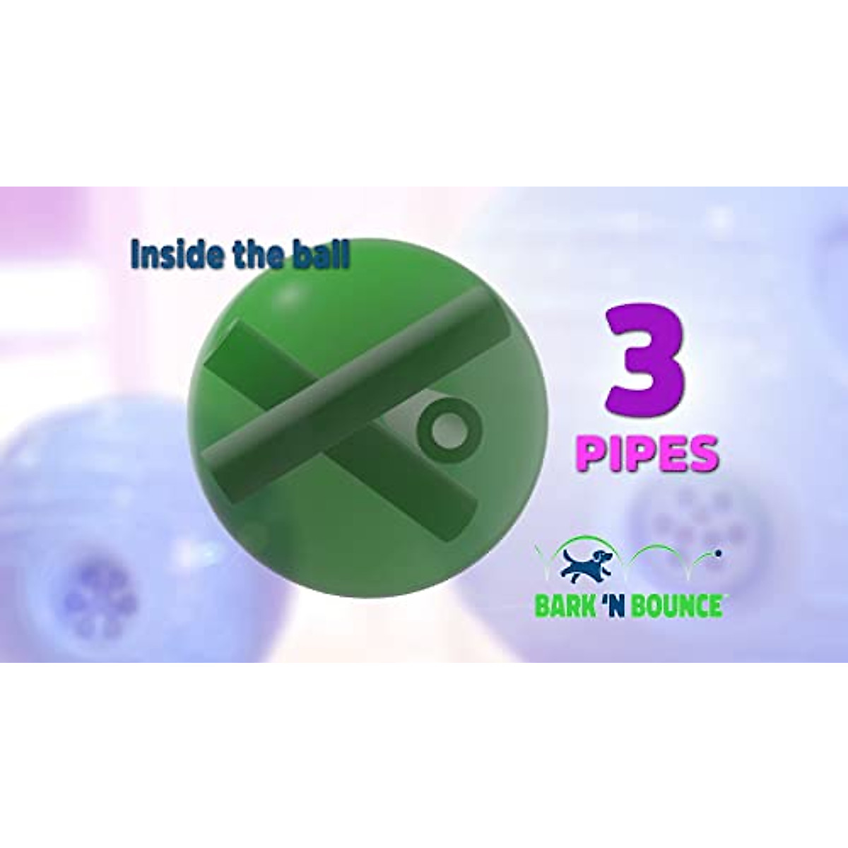 Bark N Bounce: The Interactive Dog Toy Ball That Bounces and Laughs, Engaging Your Dog's Natural Instincts | Small/Medium 3.75in | Dogs 30lbs and Under