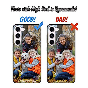 Custom Phone Case for Motorola ThinkPhone, Anti-Scratch TPU Soft Shock-resistand Protective Case Personalized Customized Multi-Picture Case Anniversary Xmas Birthday Present, Black