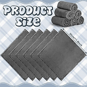 Newwiee 24 Pcs Guinea Pigs Blankets Bunk Pet Microfiber Coral Fleece Cage Liners Absorbent Guinea Pig Bedding Accessories Small Animal Mat Towels for Dog Cat(11.8 x 11.8 Inch,Gray)