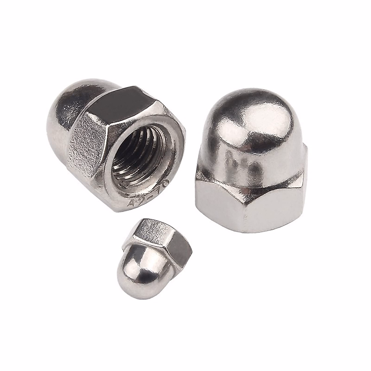 TNDYIG 10pcs/lot Acorn Cap Nut M3 M4 M5 M6 M8 M10 M12 M14 M16 M18 A2-70 Stainless Steel Decorative Cap Nuts Caps Covers (Size : M5)