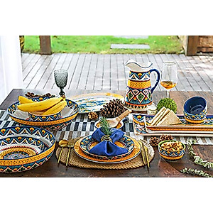 Bico Havana Ceramic 16 inch Oval Platter, Microwave & Dishwasher Safe