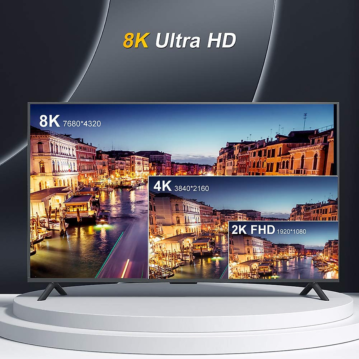 CableCreation 8K HDMI Cable 3.3FT/1m, HDMI to HDMI Cable 8K@60Hz, eARC HDR HDCP 2.2 2.3 for MacBook Pro 2021, TV, 8K UHD TV, PS5, PS4, Xbox, Laptop, PC, DVD, Projector