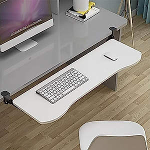 BBAUER Keyboard Tray, Under Desk Keyboard Tray, Desk Keyboard Tray Slide Out, Ergonomic Keyboard Tray, for Home or Office