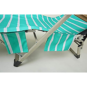VOCOOL Beach Chair Towel Chaise Lounge Cover with Pockets Pool Chair Towel for Outdoor Patio Garden-Green